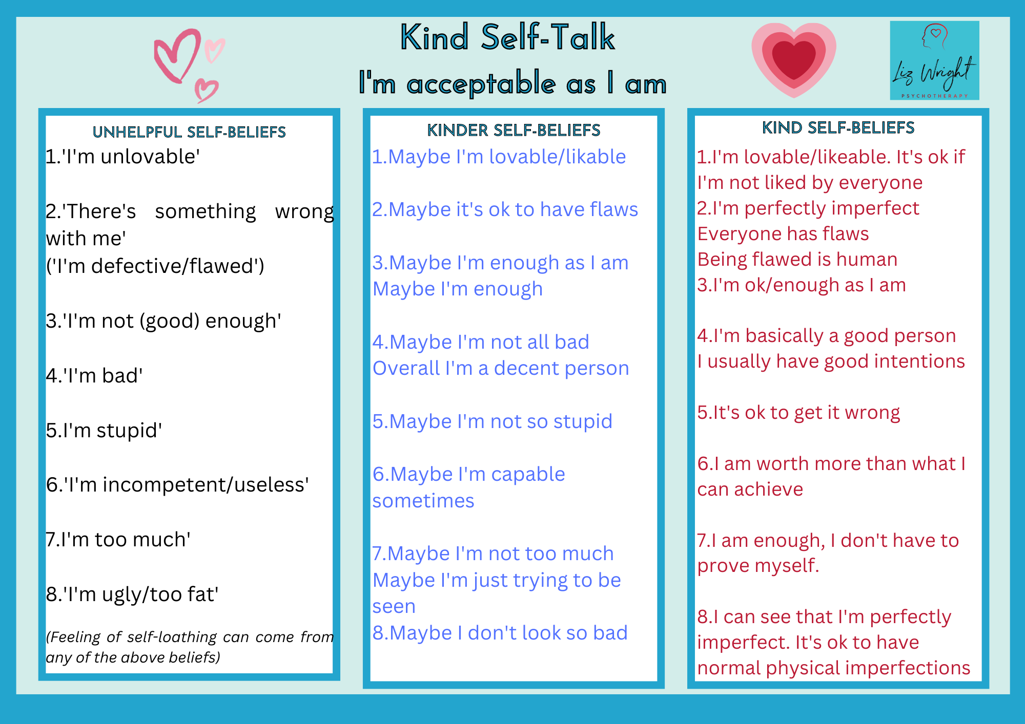 Self-Kindness Handout – Therapy for Individuals and Couples